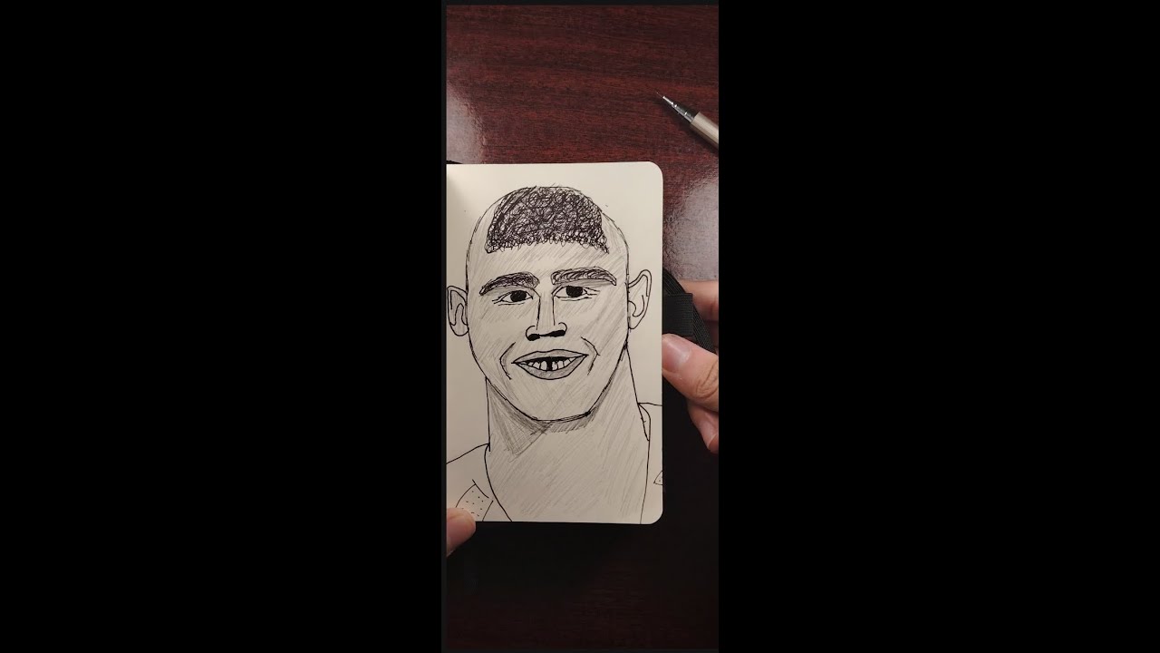 RONALDO NAZARIO | ⚽ #drawing #art #naruto #asmr #mangadrawing # ...
