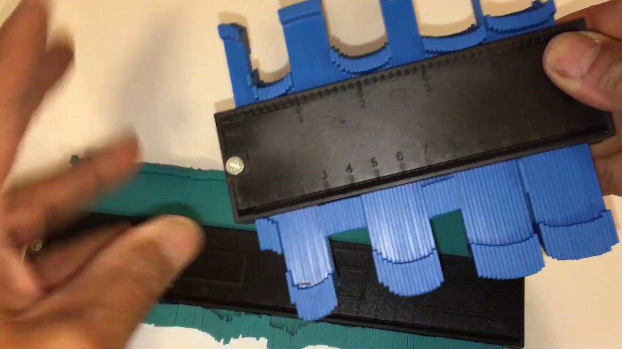 Contour Gauge Irregular ODD Shape Tracing Template Measuring Tool Pipe ...