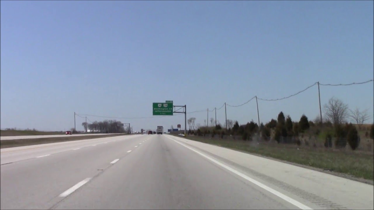 Ohio - Interstate 71 South - Mile Marker 80 to 70 (4/16/16) - YouTube