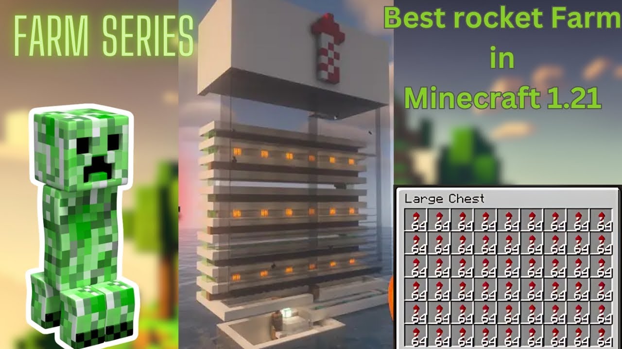 Minecraft fireworks Rocket Farm for Bedrock &Java edition (Xbox/PS4/PC ...