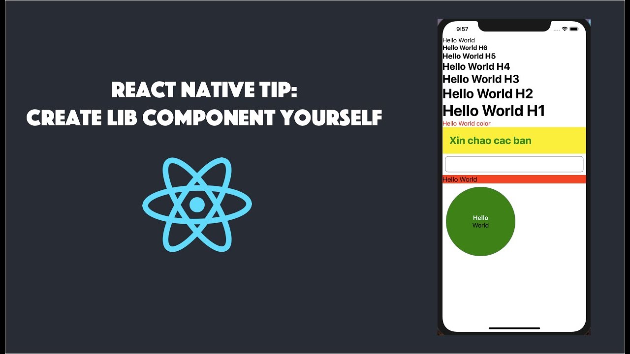 React Native Tip Create Lib Ui Component Yourself Tự Tạo Bộ Lib Ui Component Trong React 6003