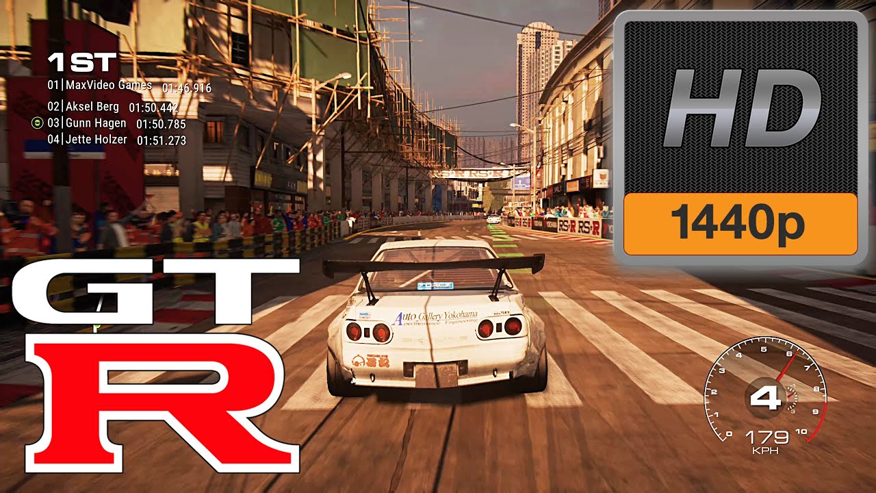 NISSAN SKYLINE GT-R - GRID GAME PC GAMEPLAY 2K 60fps - YouTube