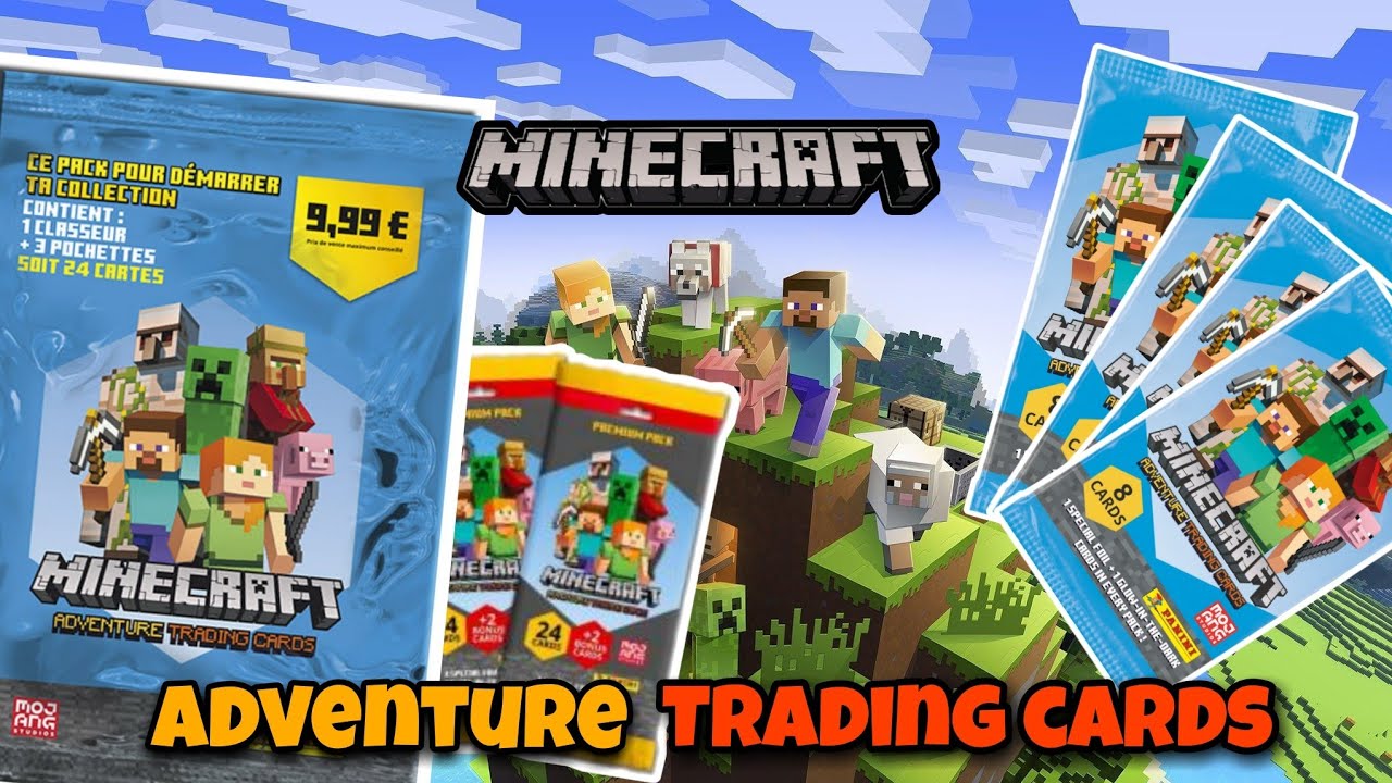 MINECRAFT - ADVENTURE TRADING CARDS - YouTube