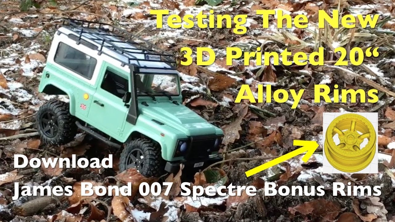 MN Model D90 Land Rover: Testing The New 3D Printed 20" Alloys - YouTube