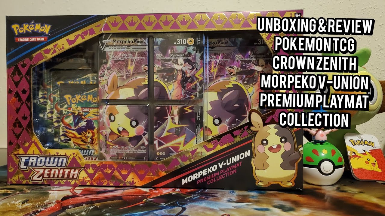 Unboxing & Review Pokemon TCG Crown Zenith Morpeko V-Union Premium ...