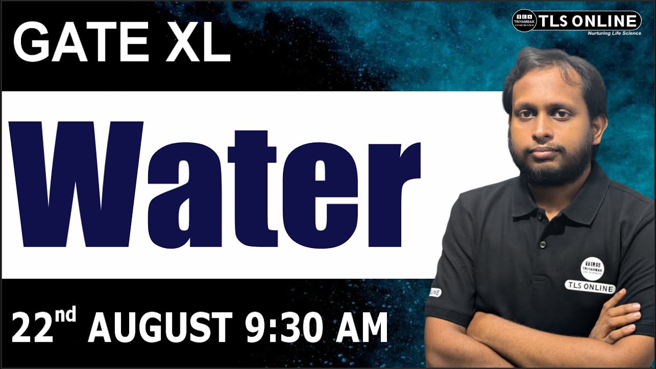 GATE XL | Water | GATE 2026 | #gatelifescience #tlsonline - YouTube