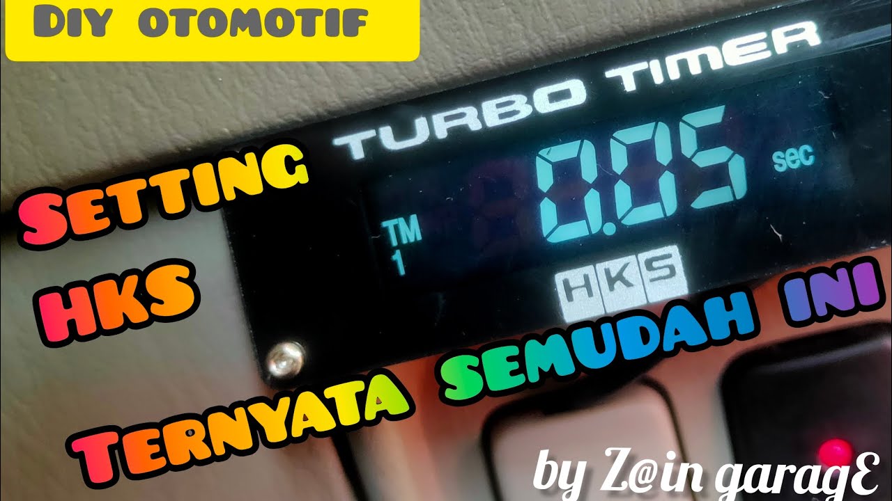 Tutorial Cara Setting Turbo Timer HKS type 0 #turbo #otomotif # ...