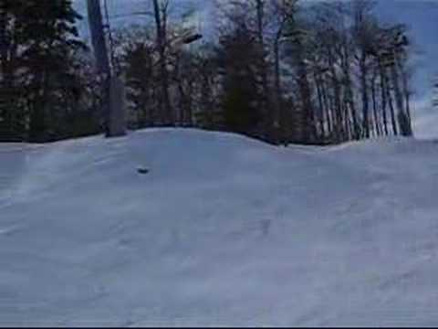 Ryan's Snowboarding fall off a cliff - YouTube