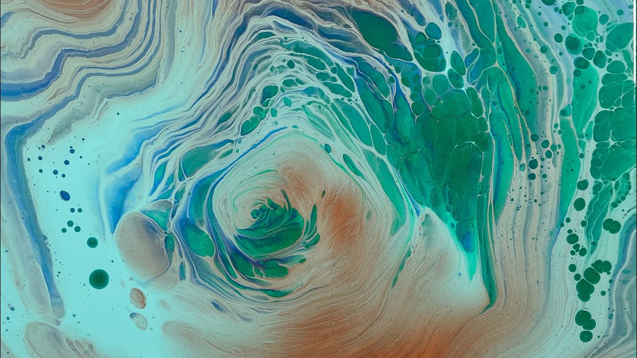 (410) Pouring Medium MIX v FLOETROL CONTROL TEST No Silicone Straight ...