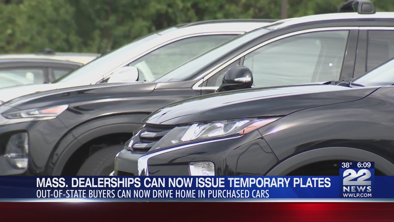 MassRMV can now issue temporary registration plates - YouTube