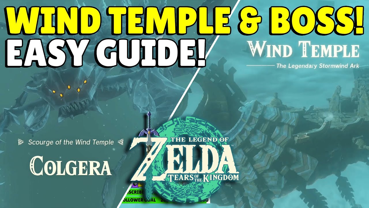 Zelda Tears Of The Kingdom | Wind Temple & Colgera Boss Guide! | EASY ...