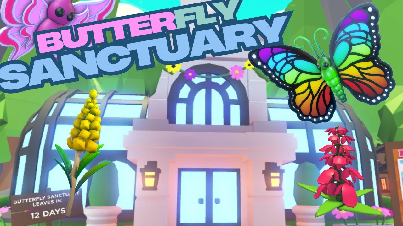🦋New Butterflies Await! Adopt Me Sanctuary Update Livestream ...