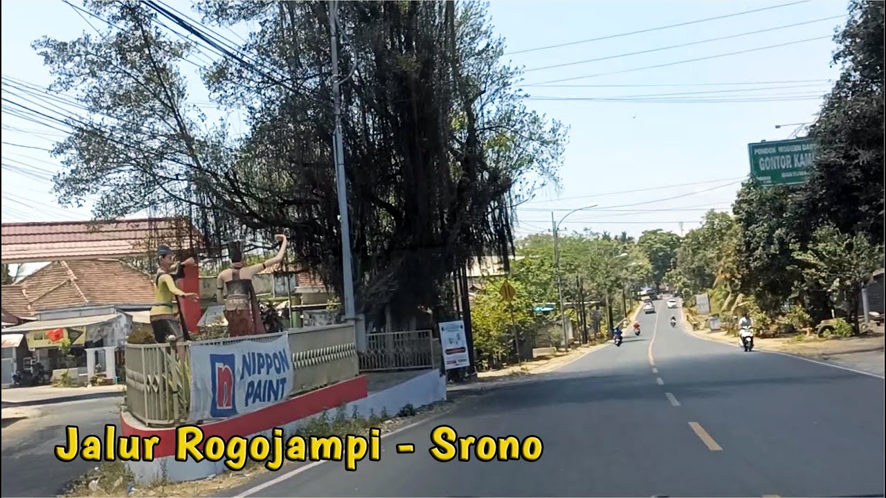 Suasana Jalan Raya Jalur Rogojampi - Srono || Banyuwangi Jawa Timur ...