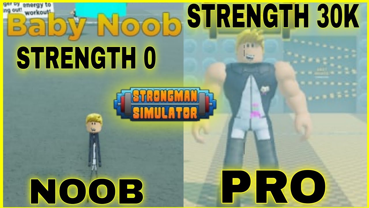 Noob To Pro | I Reached 30K Strength!! Unlock All World In Strongman ...