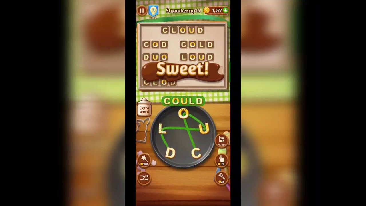 Word Cookies Strawberry Level 16 Solved - YouTube