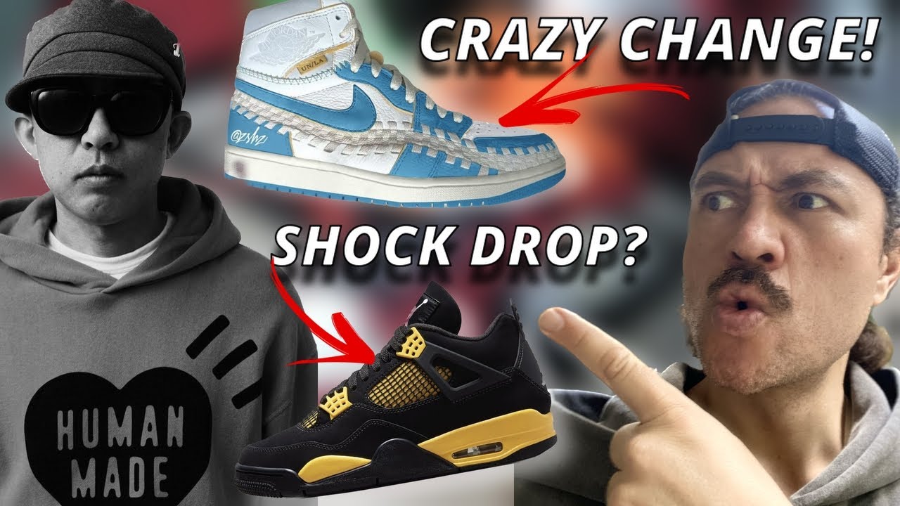 New Union 1s are CRAZY! Nigo signs with NIKE! shock drop on thunder 4s ...