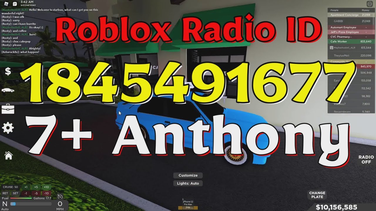 Anthony Roblox Radio Codes/IDs - YouTube