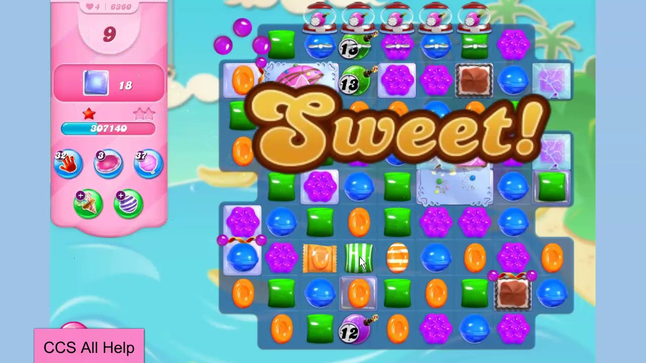 Candy Crush Saga Level 6360 NO BOOSTERS Cookie - YouTube