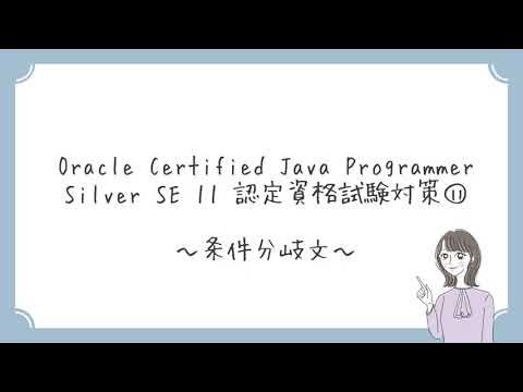 【Java初心者向け】⑪条件分岐文 ～Oracle Certified Java Programmer Silver SE 11 認定資格試験対策～ - YouTube