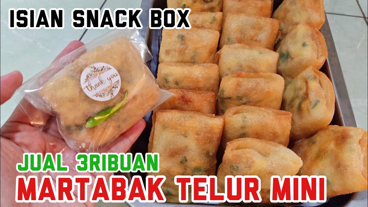 IDE JUALAN MARTABAK TELOR MINI | CARA MEMBUAT MARTABAK TELUR MINI UNTUK ...