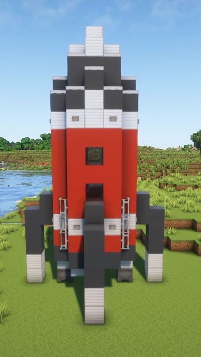 Minecraft Rocket Ship Statue Build - YouTube