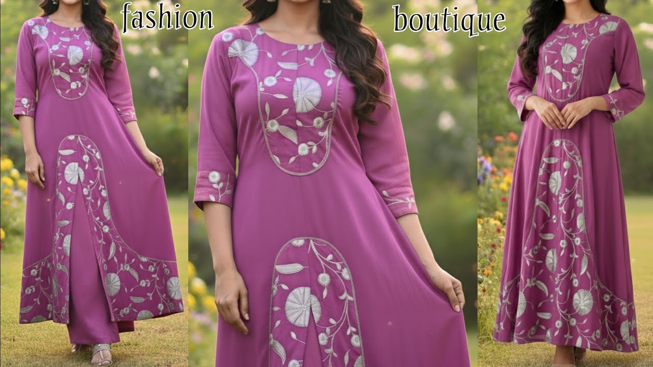 Complete Maxi Dress Cutting & Stitching Tutorial | Easy DIY Ethnic Gown ...