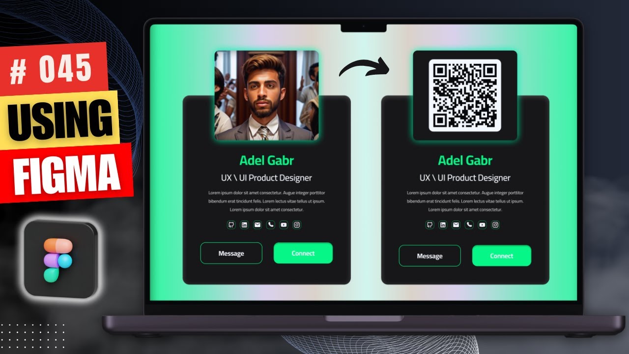 Create Profile Card with Figma | Daily UI Design Challenge 045 - YouTube