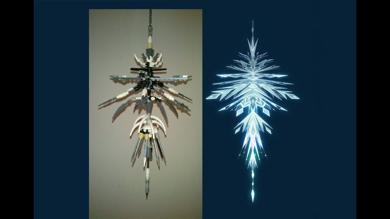 LEGO Frozen - Elsa's ice chandelier - YouTube