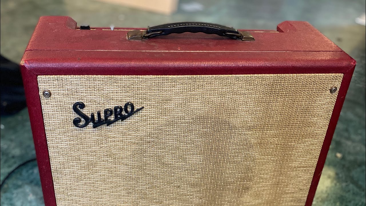 Vintage Supro S6422 TR 60’s tube amp - Repair and Restoration Demo ...