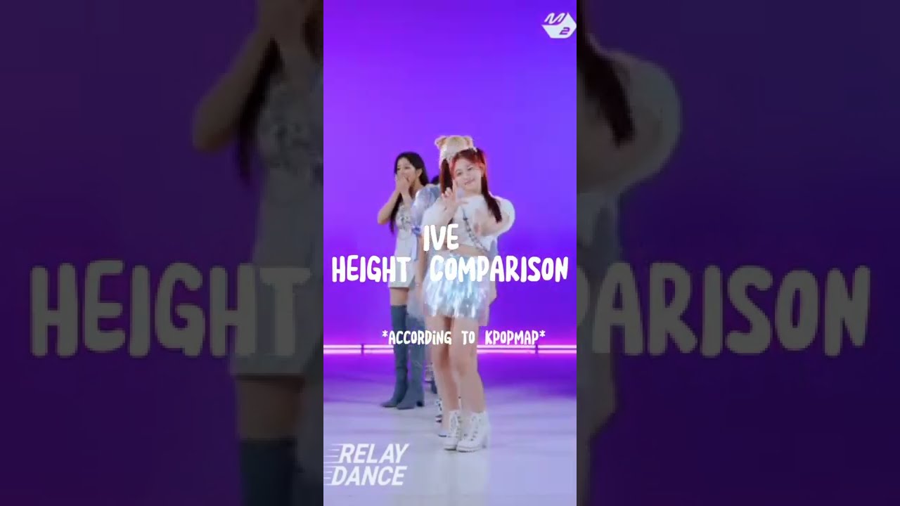 IVE members height comparison ️ #kpop #ive #wonyoung #liz #yujin #gaeul ...