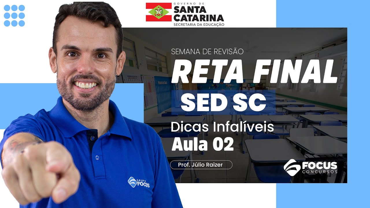 RETA FINAL SED SC - DICAS INFALÍVEIS (AULA 2) - YouTube