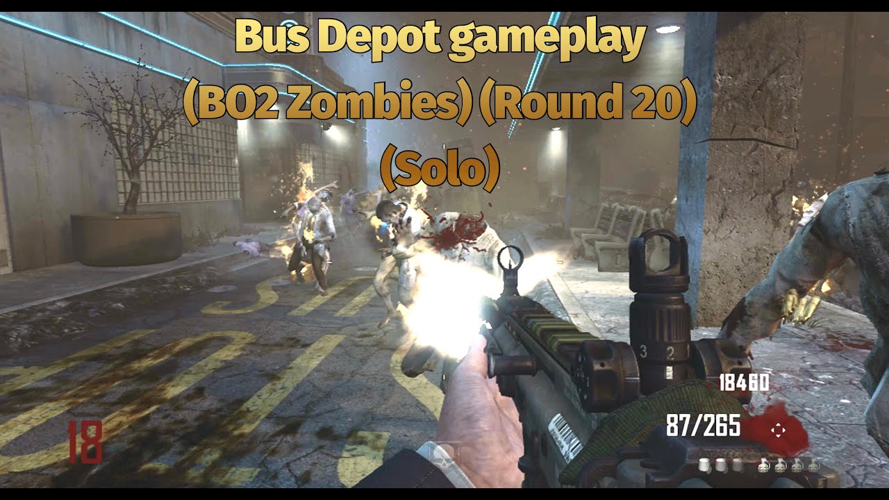Bus Depot gameplay (BO2 Zombies) (Round 20) (Solo) (Xbox 360 ...