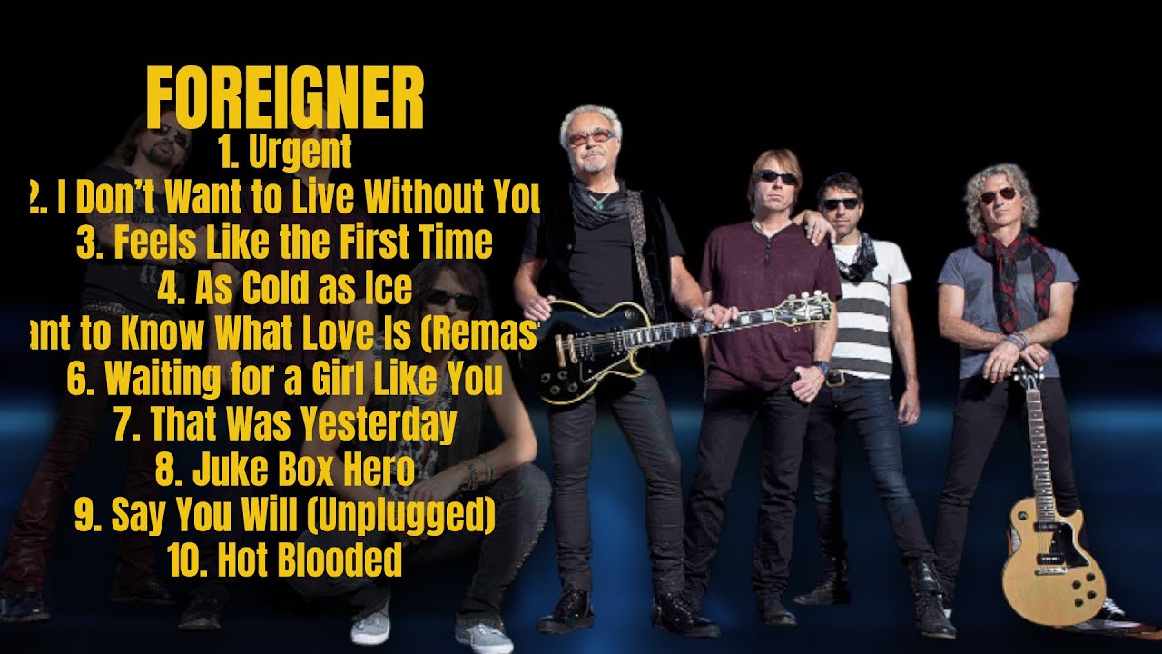 Foreigner-Prime picks for your playlist-Premier Tracks Mix-Alike - YouTube