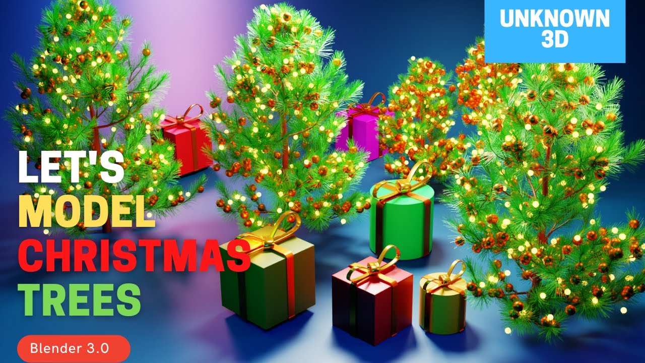 Let's Model Christmas Trees in Blender 3.0 - YouTube