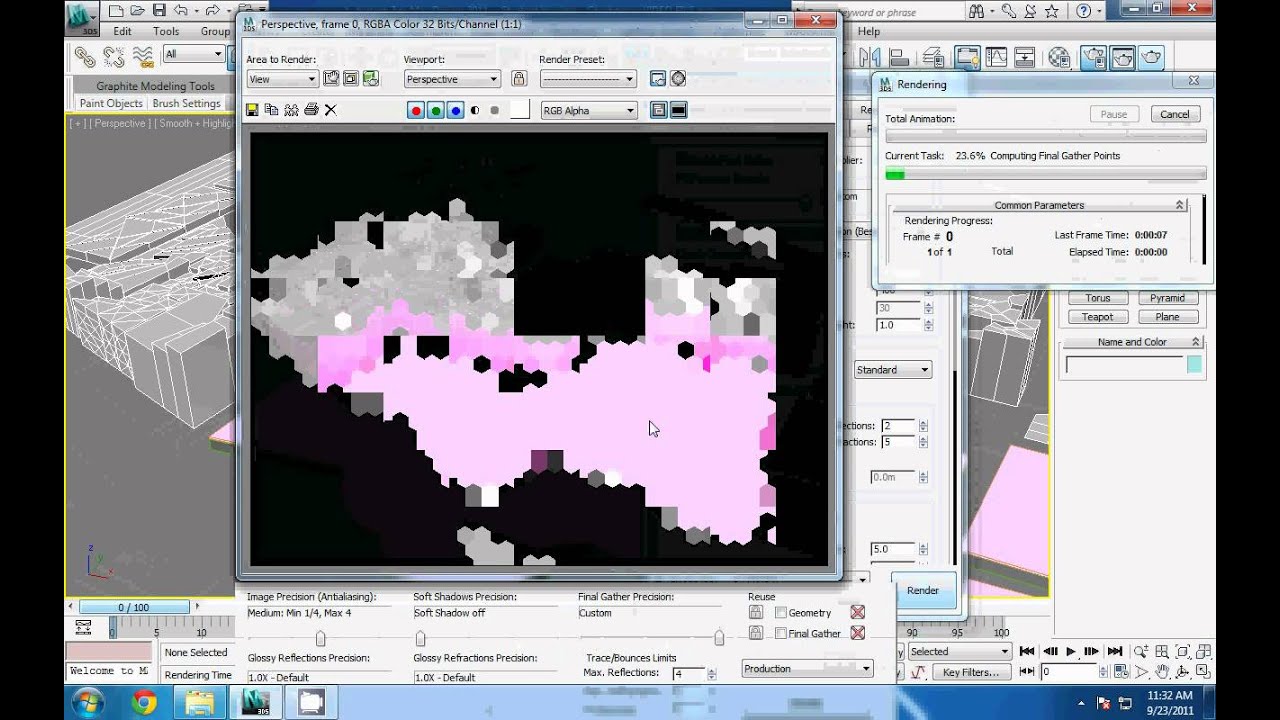 3ds Max Emissive light material - YouTube