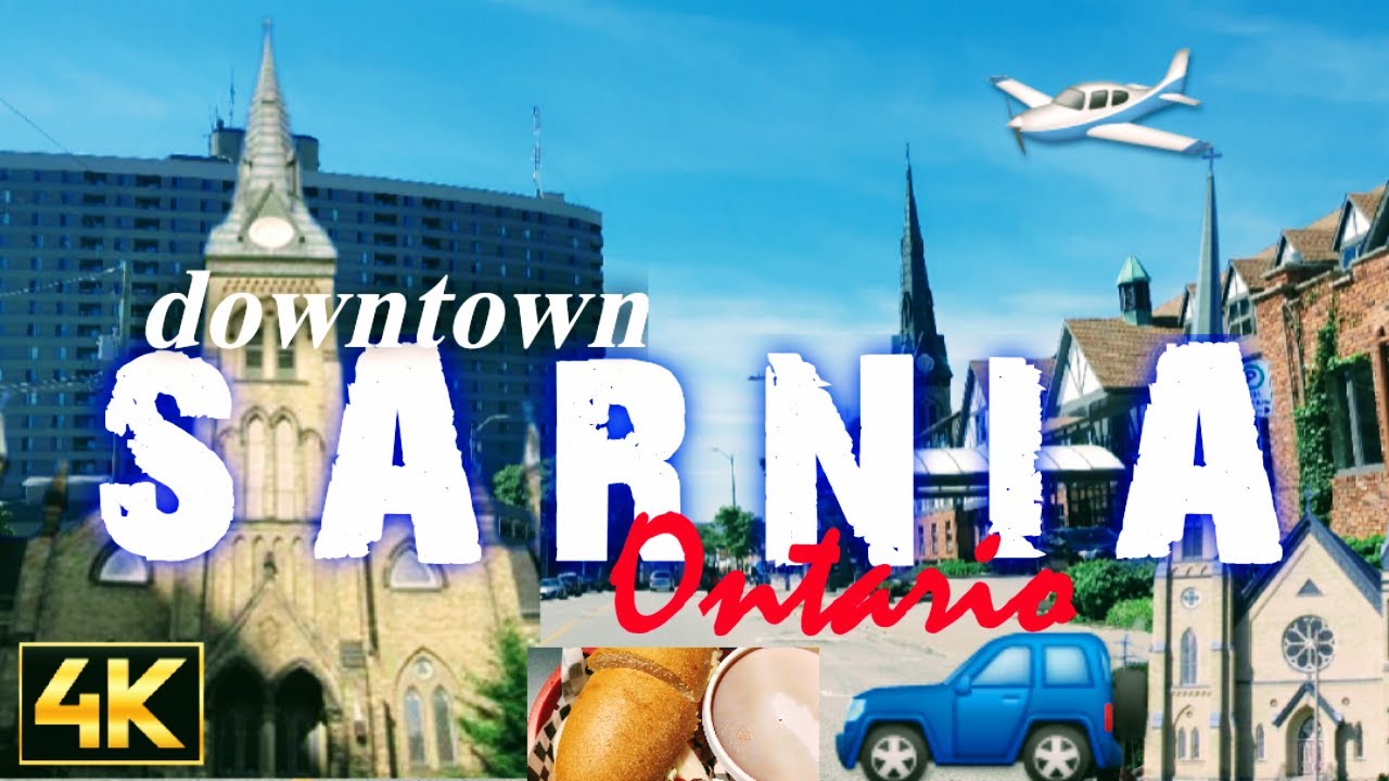 Driving thru downtown City of Sarnia and lunch - YouTube