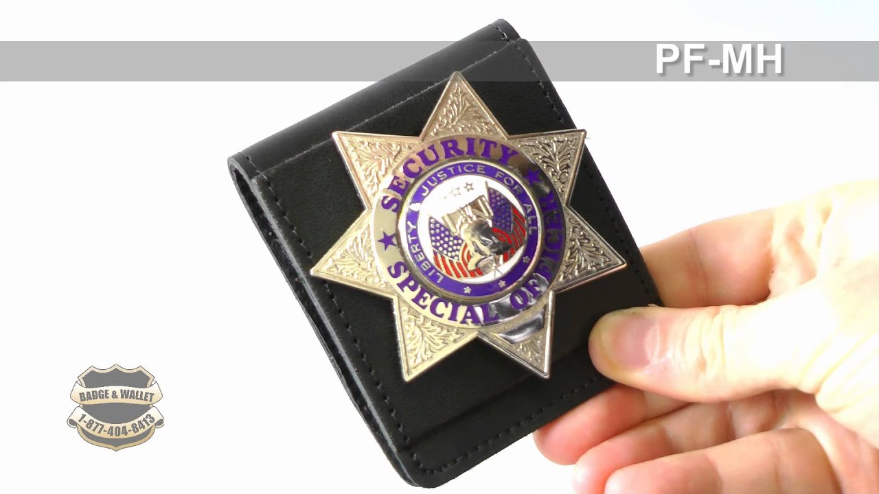 Perfect Fit USA Universal Badge Holder with Magnetic Closure (MH) - YouTube