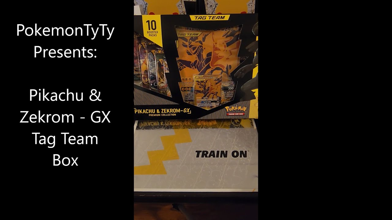 Pikachu and Zekrom GX Tag Team Box - YouTube