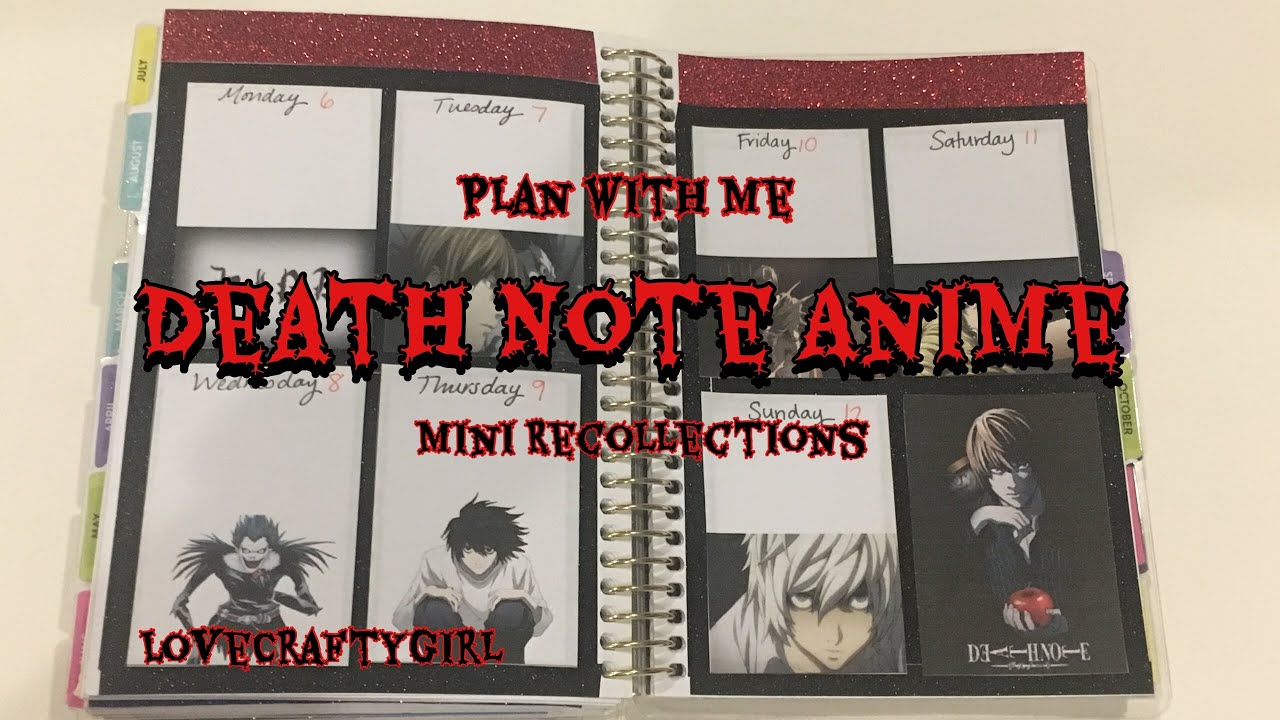 Plan with Me: Death Note Anime in Mini Recollections - YouTube