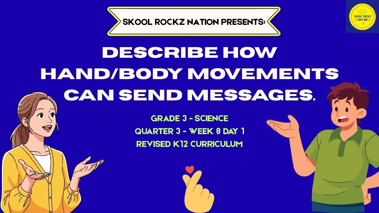 How Hand/Body Movements Sends Messages #grade3 #science #k12curriculum ...