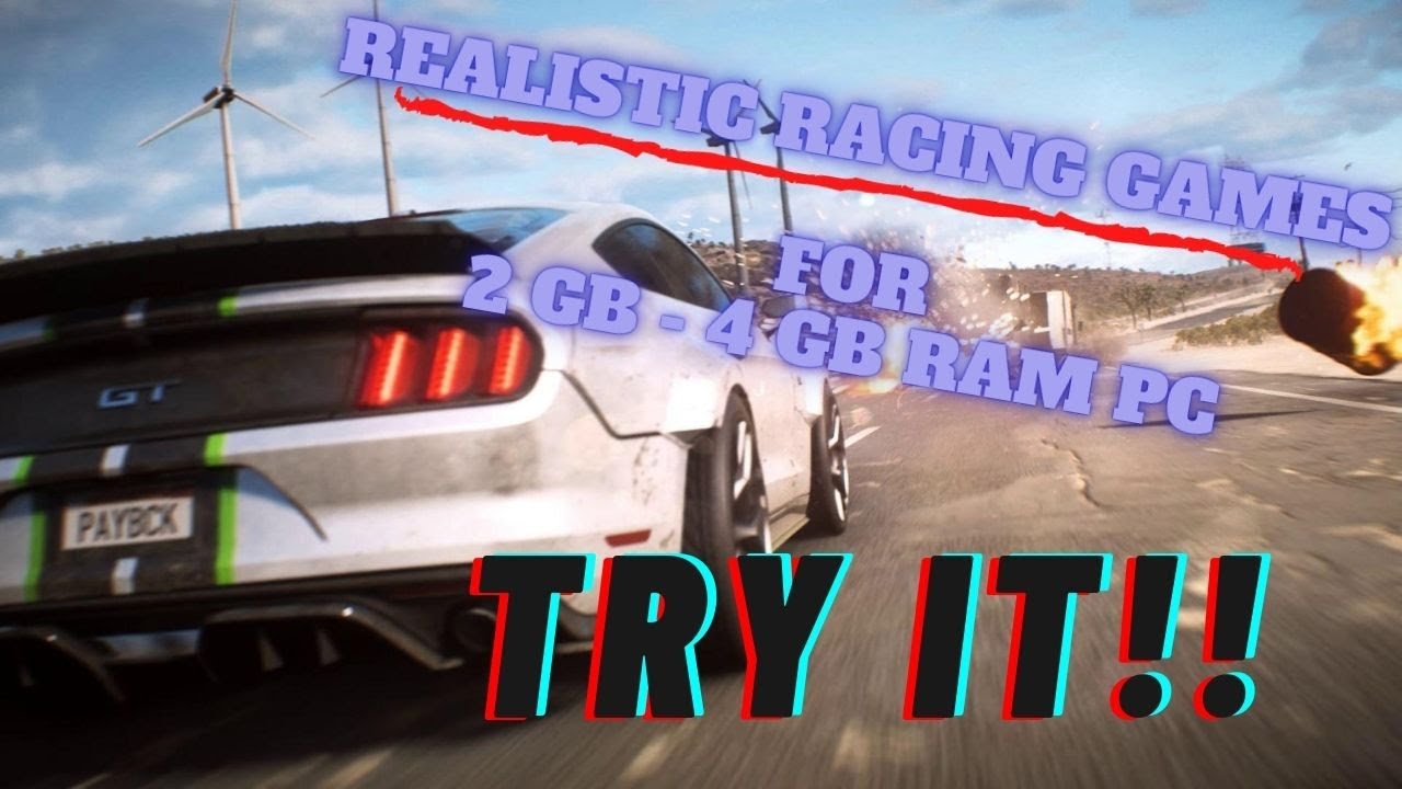TOP 4 Realistic Racing Games for 2GB to 4GB RAM PC With Download Links ...