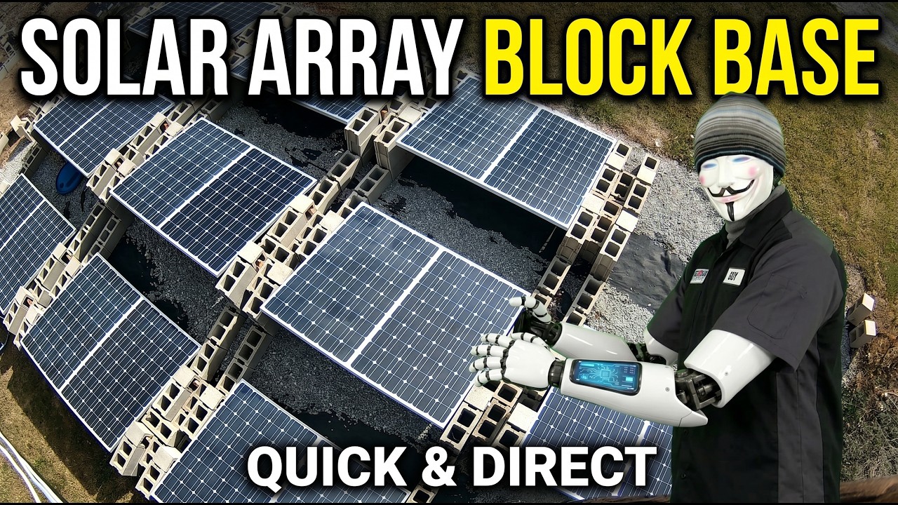Solar Panel Array Construction Block Base How To Mount Panels Using ...