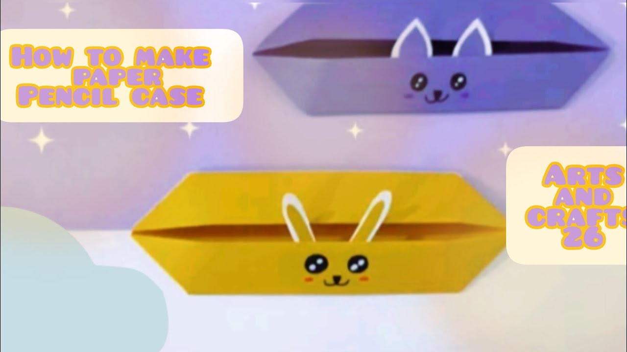 How to make paper pencil case ,Easy paper pencil case ideas ,pouch ...