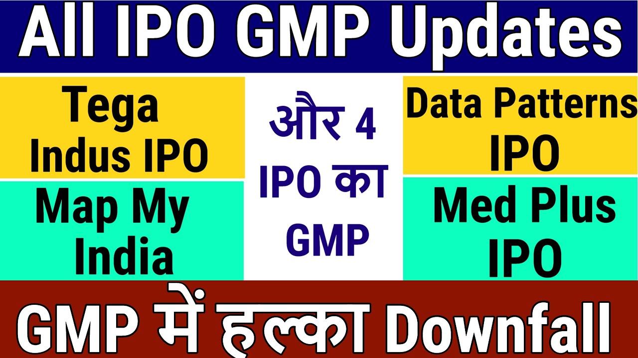 Map my India IPO GMP Today • Data Patterns IPO GMP • Tega Industries ...