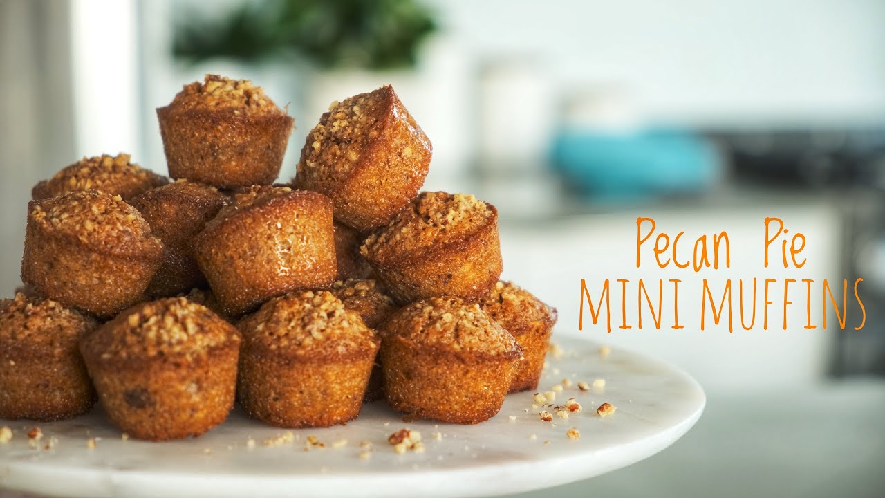The BEST Pecan Pie Mini Muffins! - YouTube