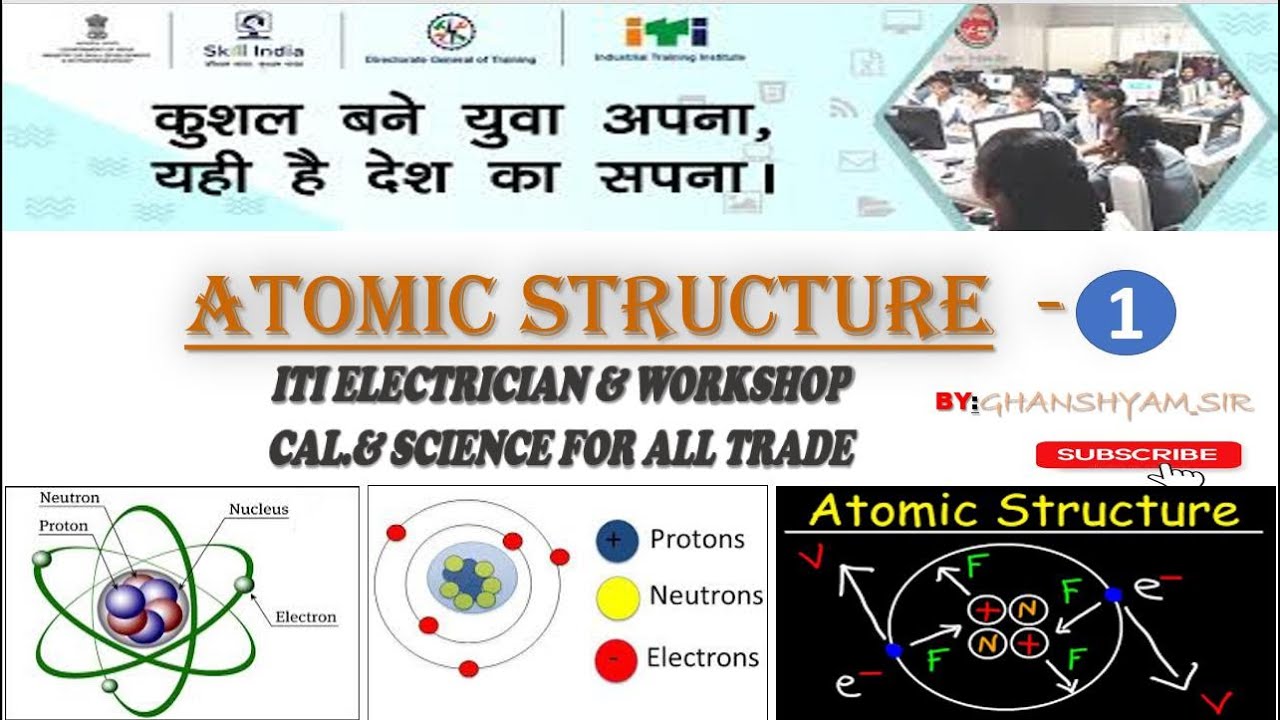 ATOMIC STRUCTURE || ITI ELECTRICIAN || परमाणु संरचना || नाभिकीय विखण्डन ...