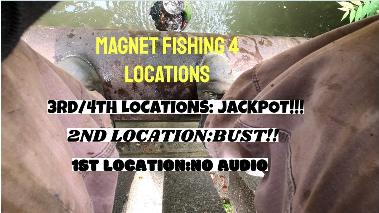 Magnet Fishing 4 Locations. #magnetfishing #fishing #magnet # ...