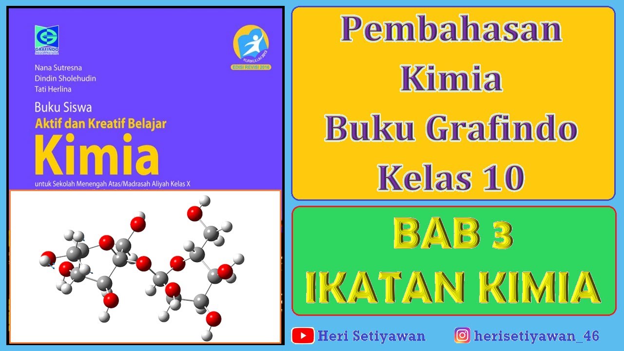 Latihan Soal Ikatan Kimia, Bentuk dan Interaksi Molekul PG 2/3 ...