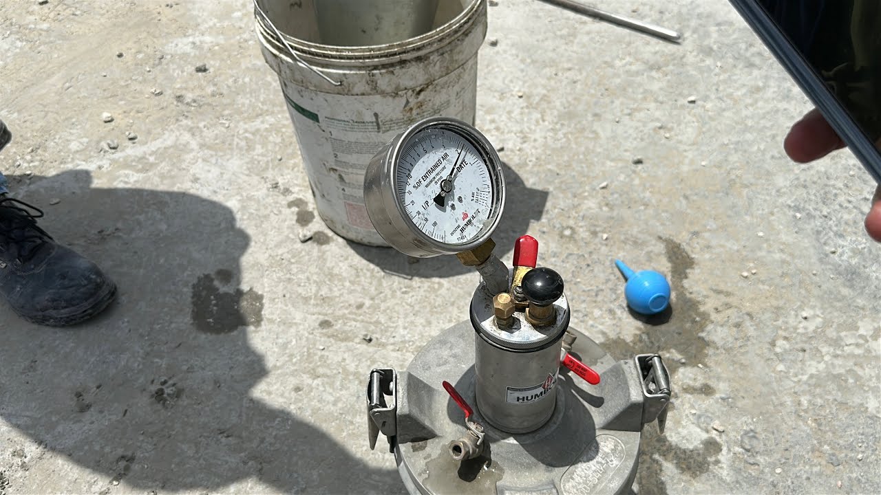 Air Content and unit weight test for concrete | power plant project ...