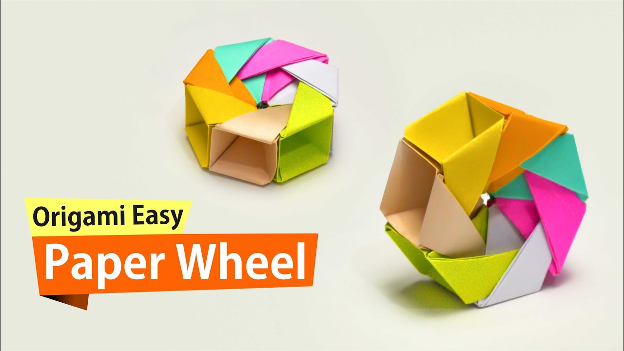 Paper Wheel - 7 Sheet Modular Origami - 7 Sayfalık Modüler Origami ...